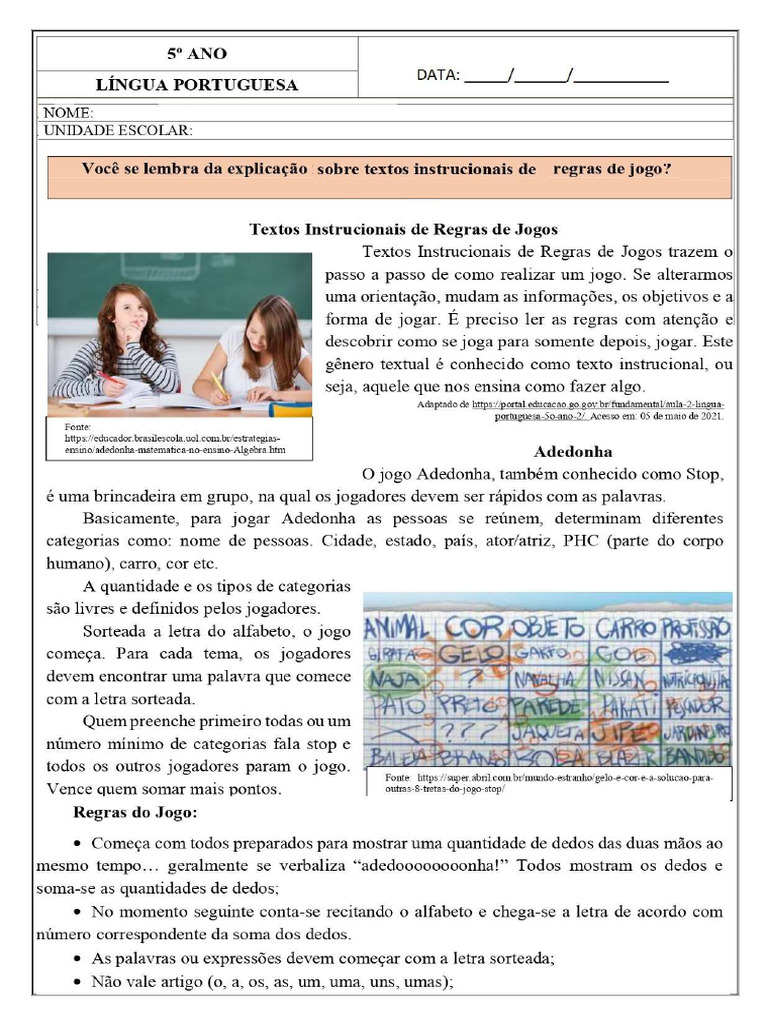 Regra de Jogo - 023519 | PDF