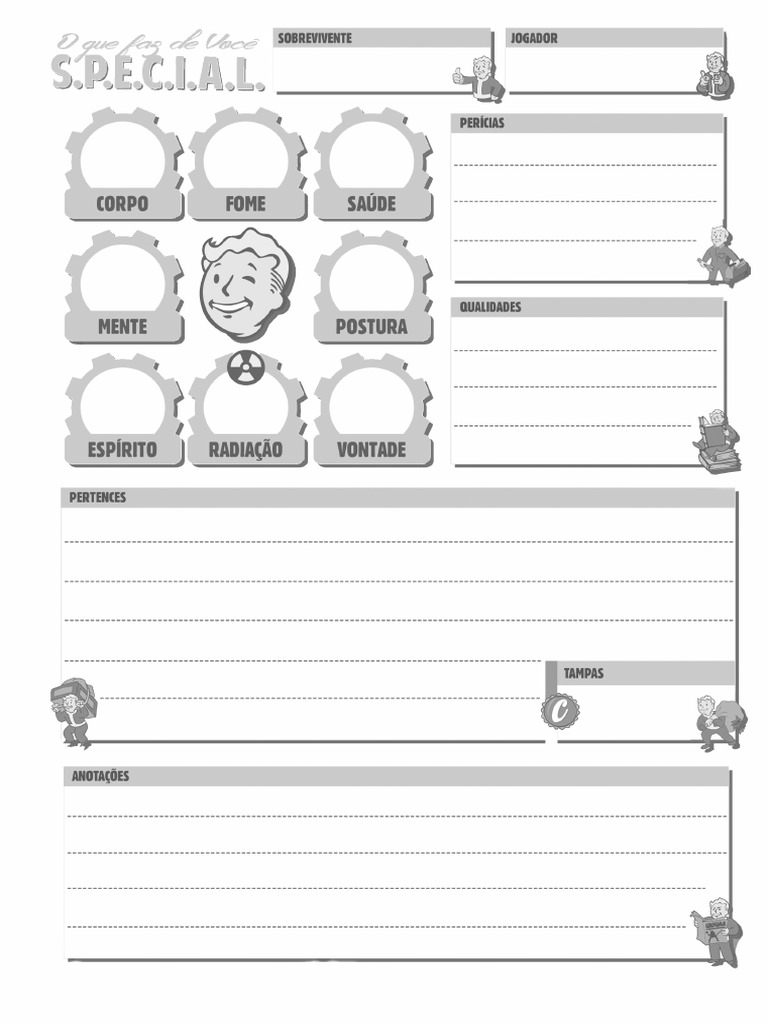 Fallout Solo10 - Ficha PB | PDF