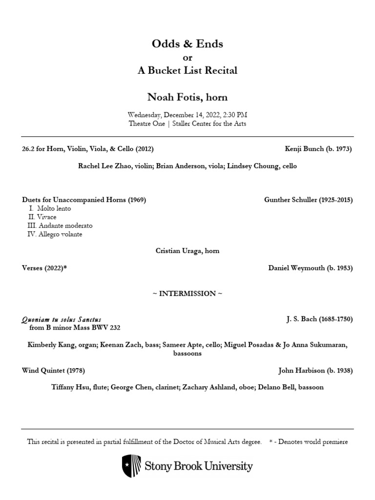 DMA Recital #3 | PDF | Art