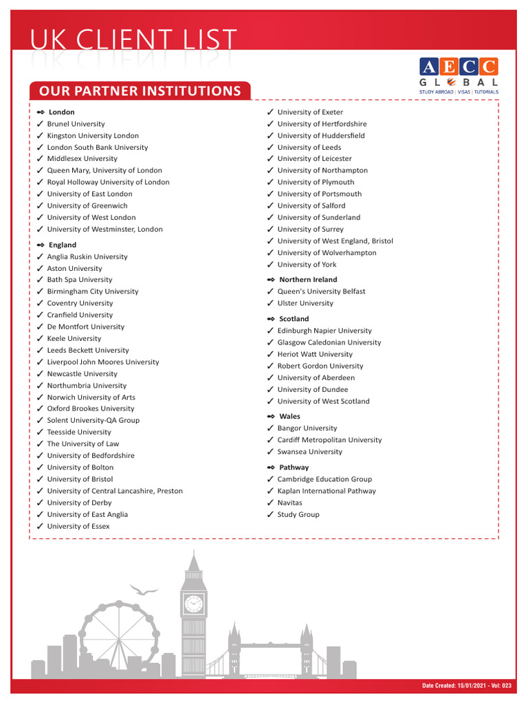 Clients List - UK 15.01.2021 | PDF | Academia | United Kingdom