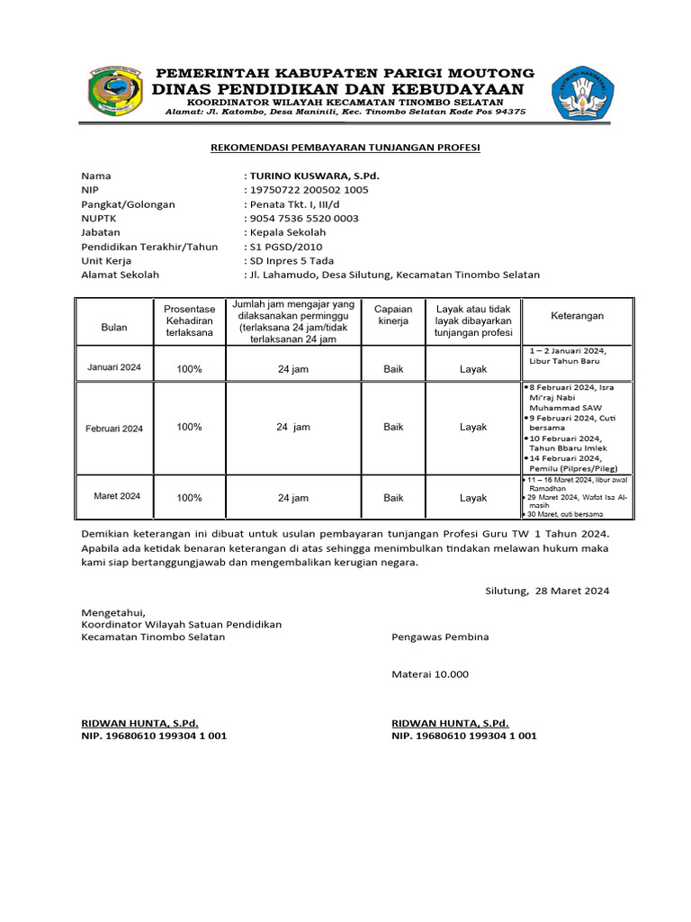 Rekomendasi Sertif | PDF