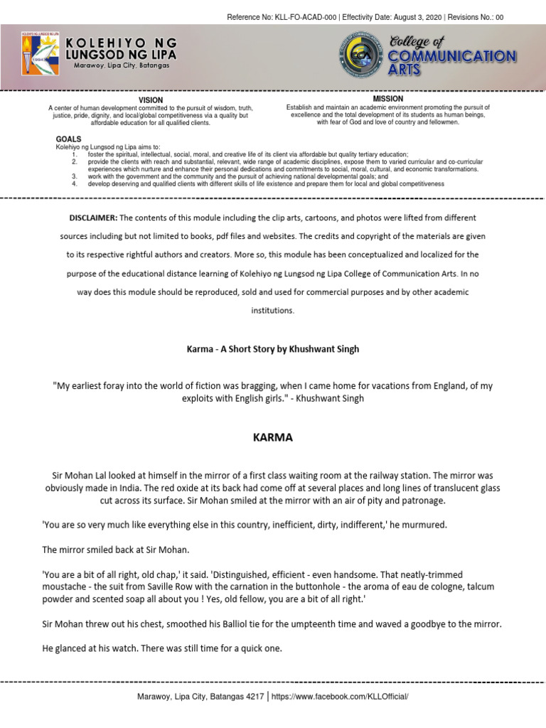 Karma | PDF | Foreign Language Studies