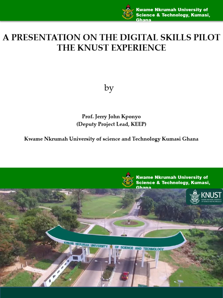 Digital Skills Pilot KNUST Final Revised | PDF | Computers | Technology & Engineering
