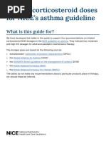 Inhaled Steroid Dosing Guide | PDF