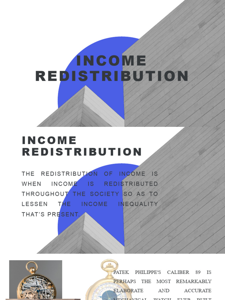 INCOME Redistribution | PDF | Watch | Portable Tools