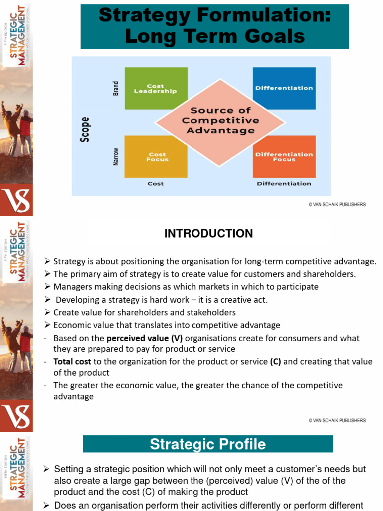 Chapter 6 Strat Formulation Long Term Goals PP Slides 2024 | PDF ...