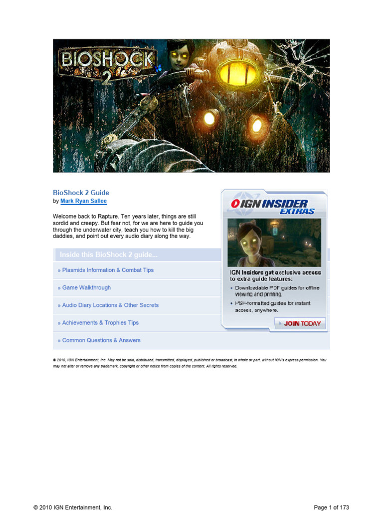 bioshock 2 guide | PDF | Flight