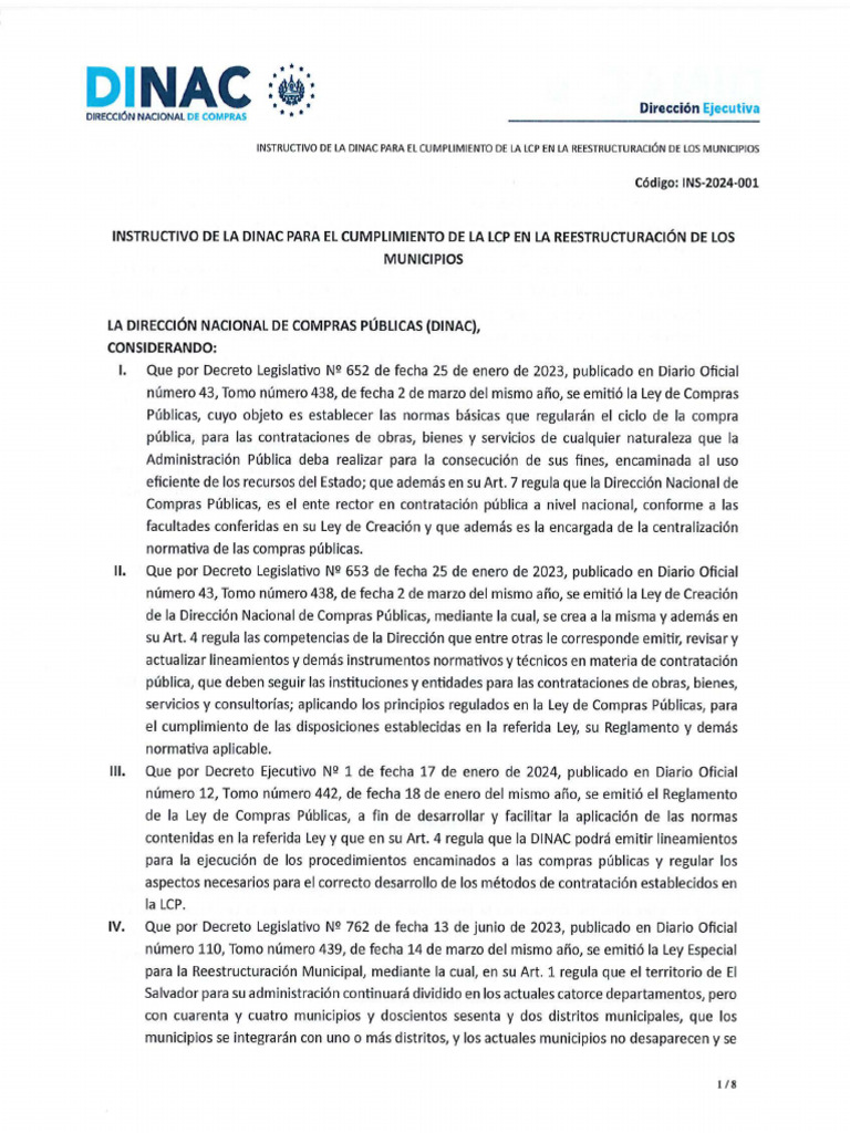 Instructivo de La Dinac para El Cumplimiento de La LCP en La ...