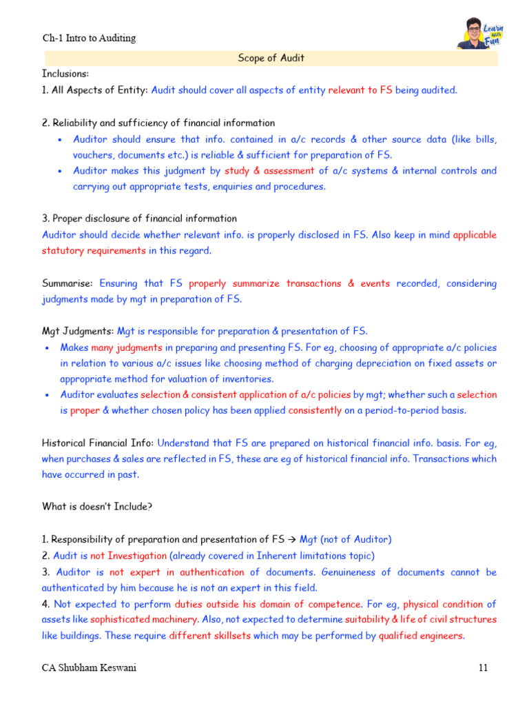 Introduction to Auditing Essentials | PDF | Law