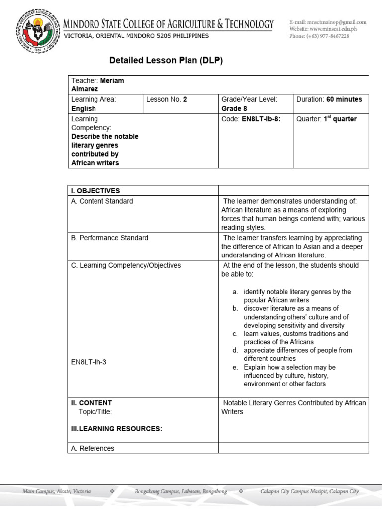 7 Es DETAILED LESSON PLAN JhonCrisTimbas. | PDF | Learning | Lesson Plan