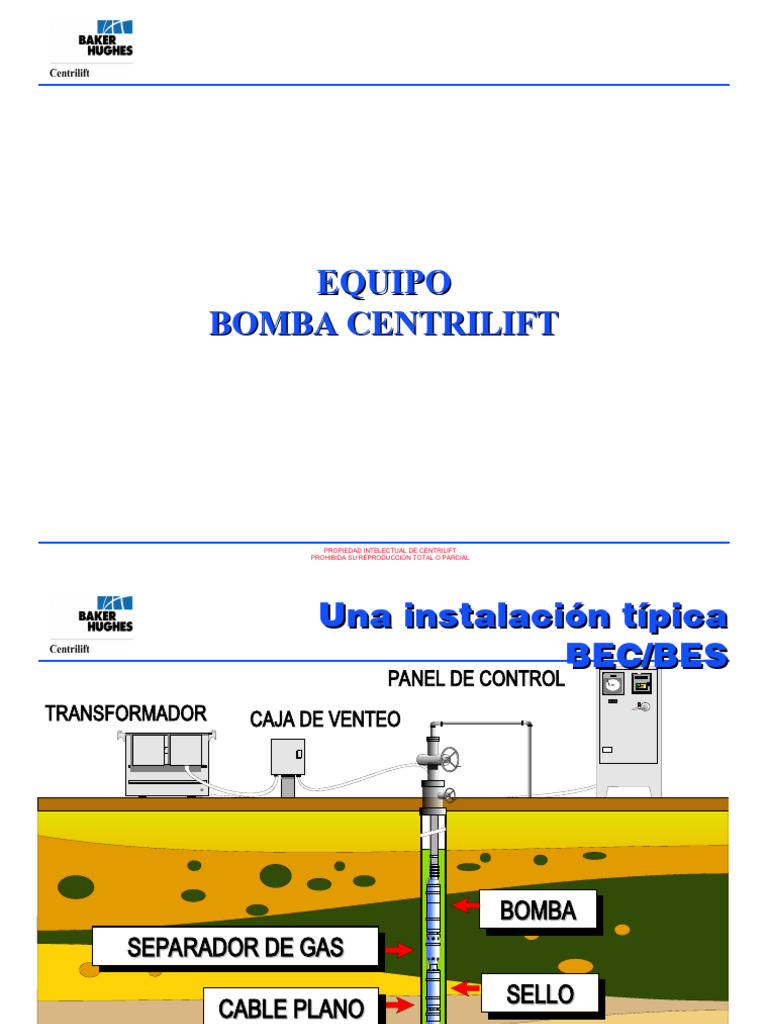 BOMBA CENTRILIFT | PDF | Bomba | Mecánica de Medios Continuos