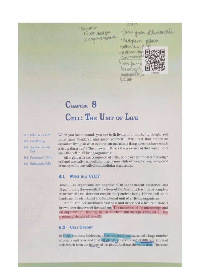 Cell - The Unit of Life1 | PDF