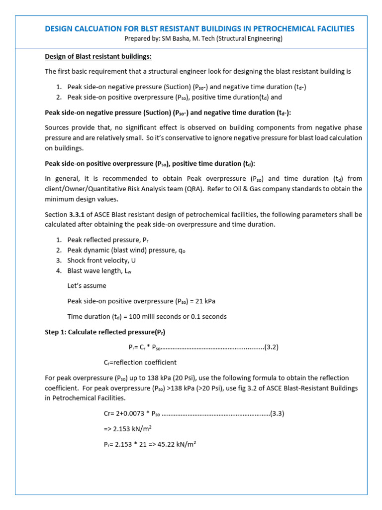 Blast-Resistant Building Design Guide | PDF | Applied And ...