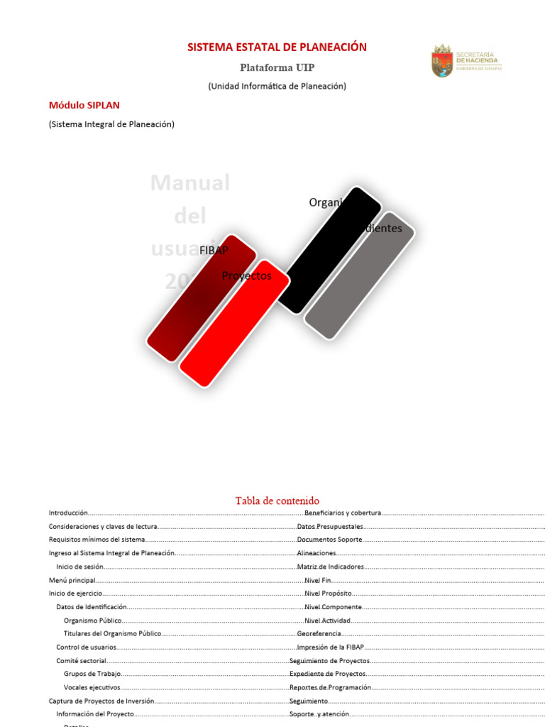 Manual SIPLAN 2021 | PDF | Contraseña | Planificación