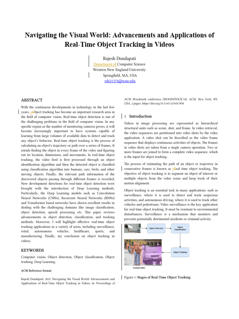 Computer Vision Paper | PDF | Computer Vision | Deep Learning