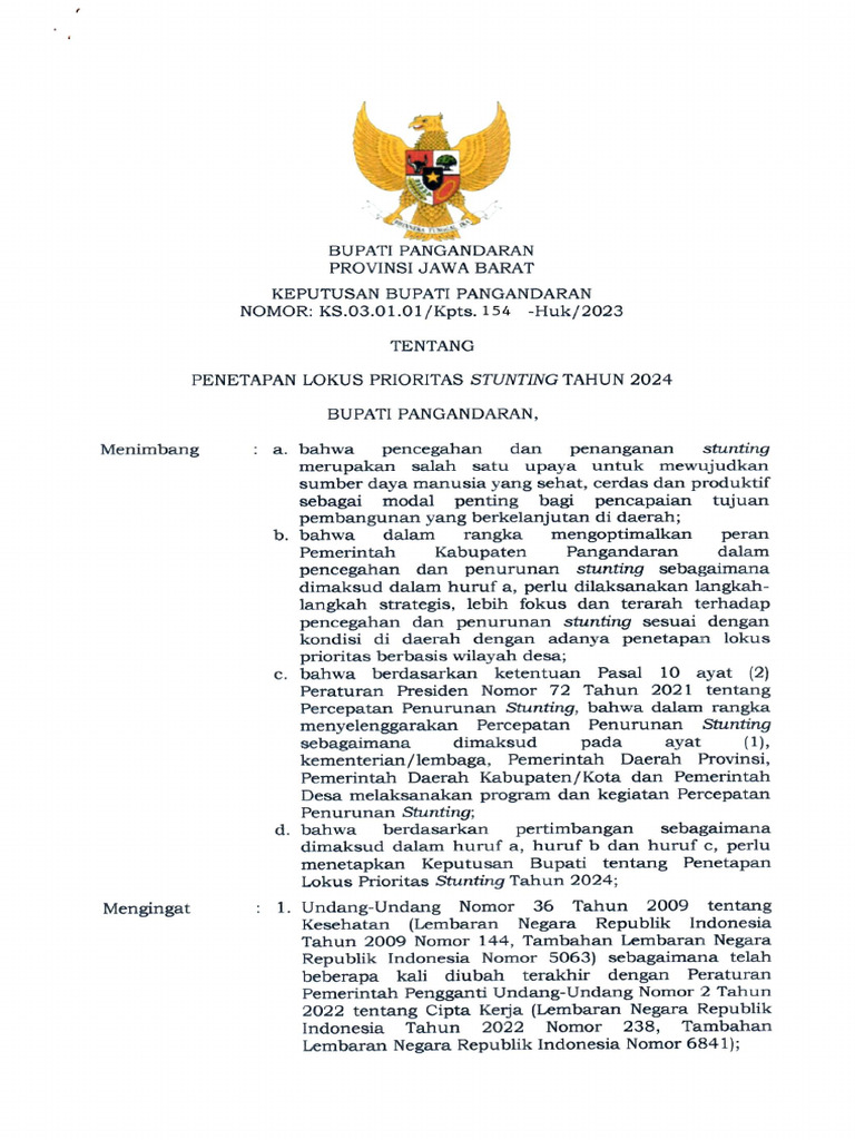 SK Lokus Stunting 2024 | PDF