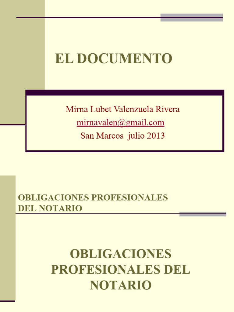 Obligaciones del Notario en Perú | PDF | Derecho
