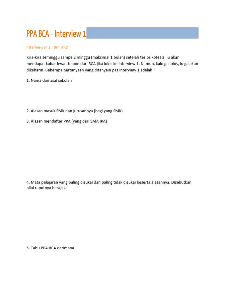 Interview Tips | PDF | Karier & Perkembangan | Pengembangan Diri