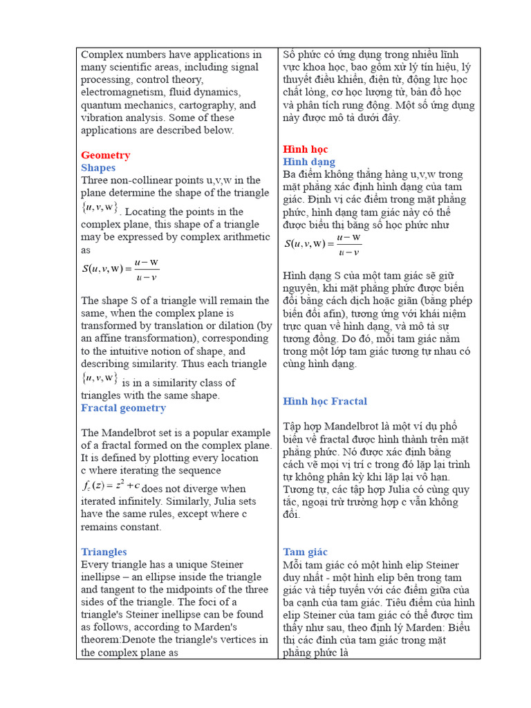 Application of complex numbers(2) | PDF