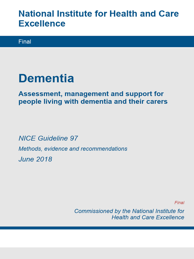 Demencia NICE | PDF | Dementia | Meta Analysis