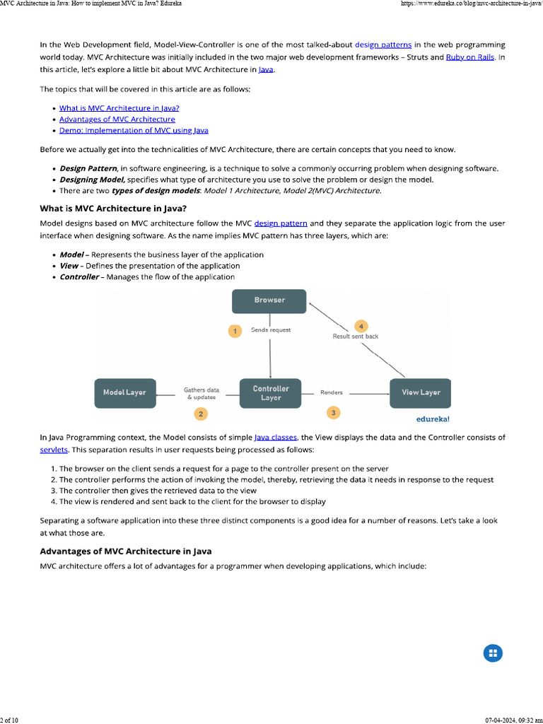 Mvc Architecture Pdf Computing Computer Science