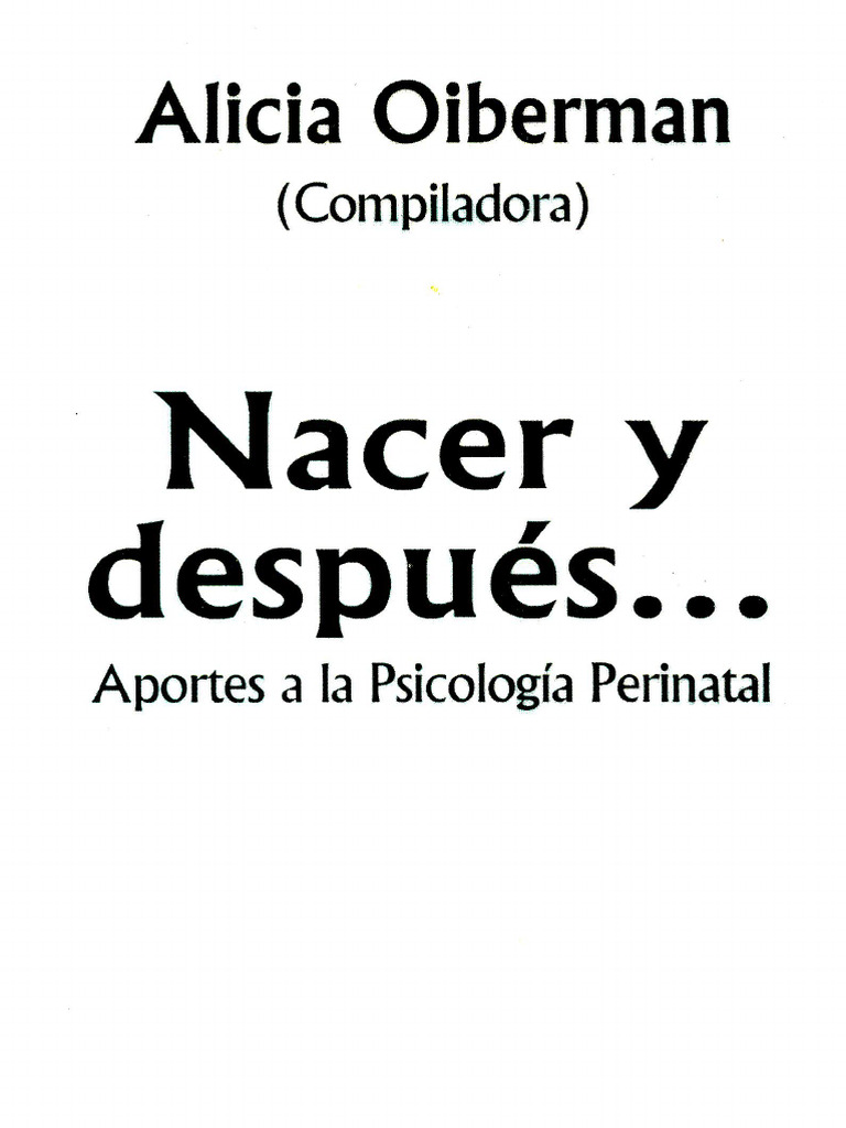 Nacer y Despues | PDF Nacer y Despues | PDF