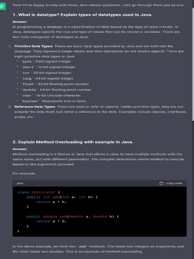 Java Internal | PDF | Data Type | Java (Programming Language) Java Internal | PDF | Data Type | Java (Programming Language)