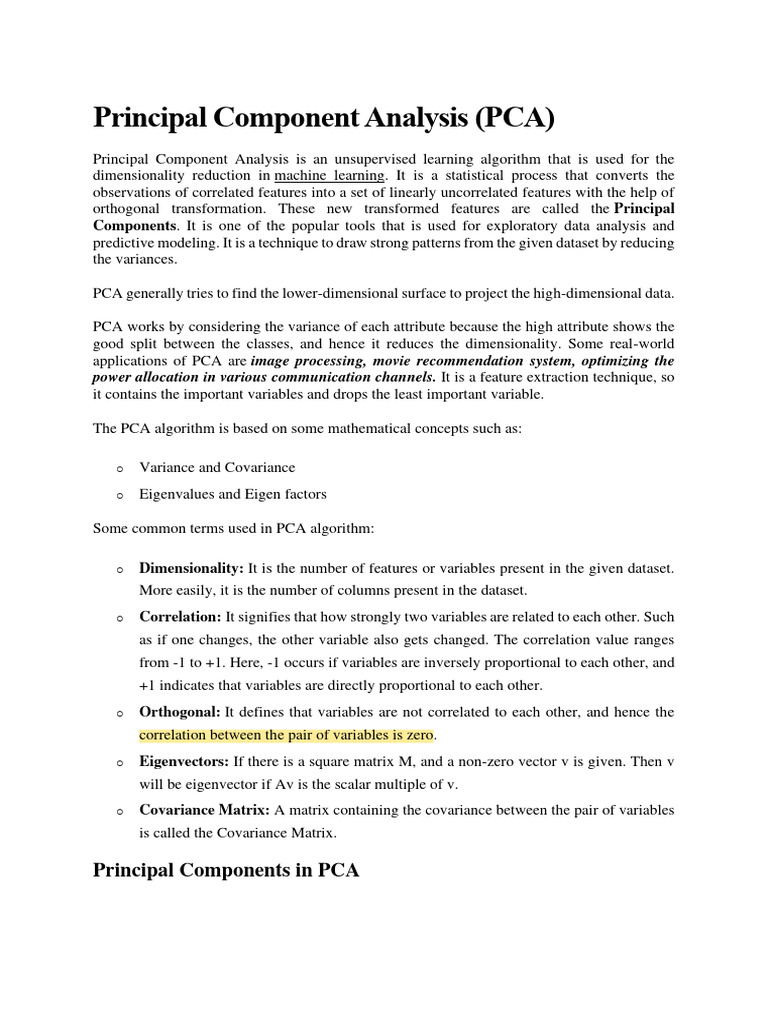 PCA - Ensemble Classifiers | PDF | Principal Component Analysis ...