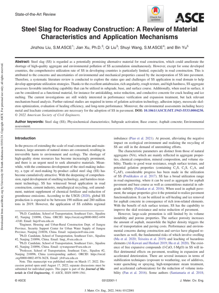 Review Paper Example 1 | PDF | Minerals | Concrete