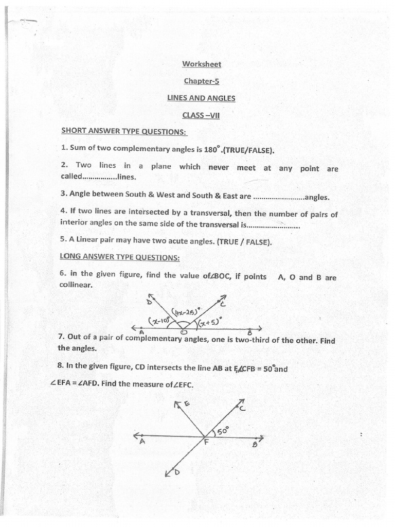 Class7 Linesandangles2018 08 02142925 | PDF