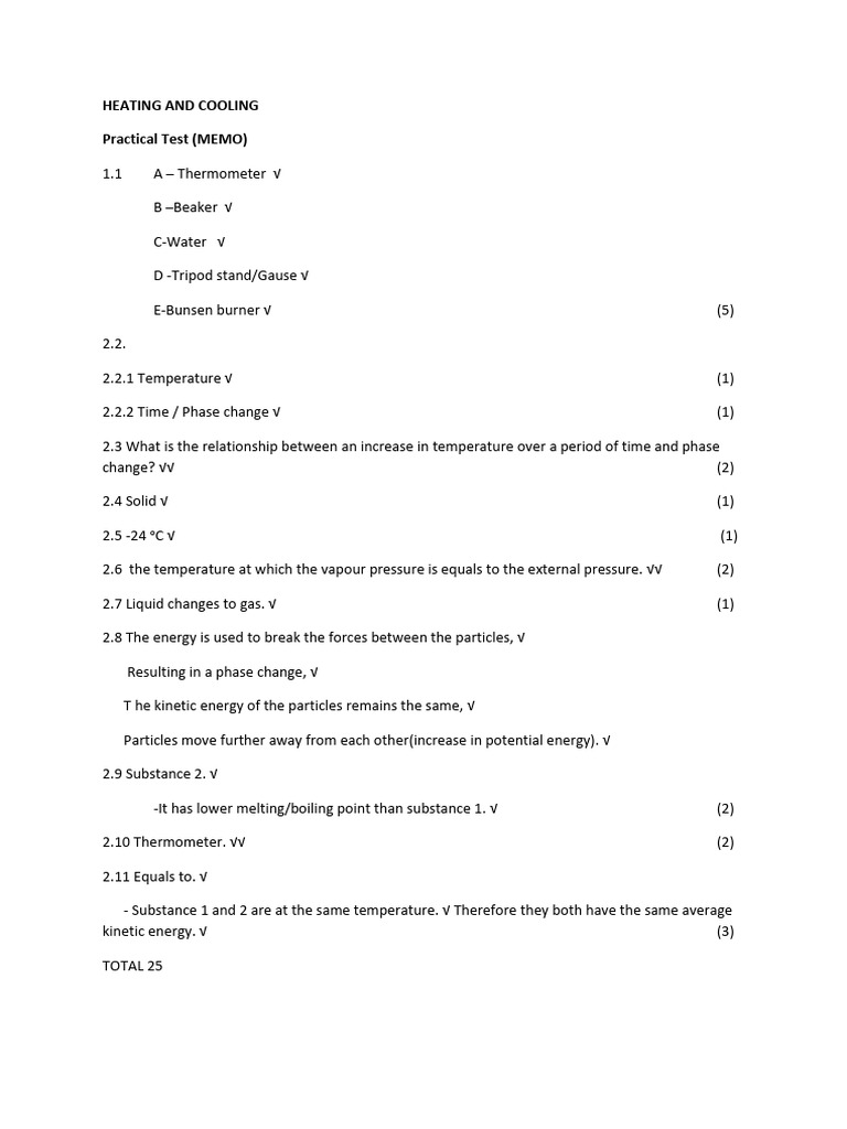 2024 GRADE 10 Practical Test MEMO (H & C) | PDF
