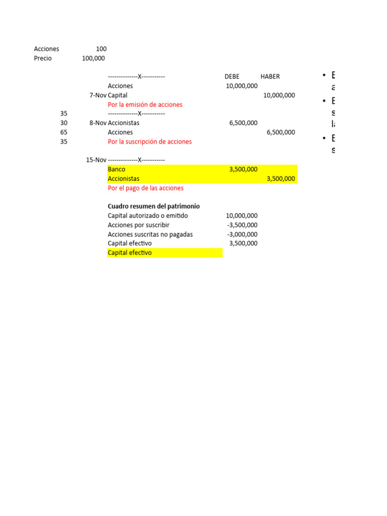 Ejercicios Acciones | PDF | Compartir (Finanzas) | Dividendo