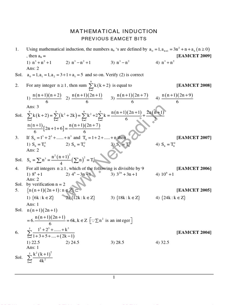 Mathematical_Induction | PDF | Mathematics | Mathematical Logic Mathematical_Induction | PDF | Mathematics | Mathematical Logic