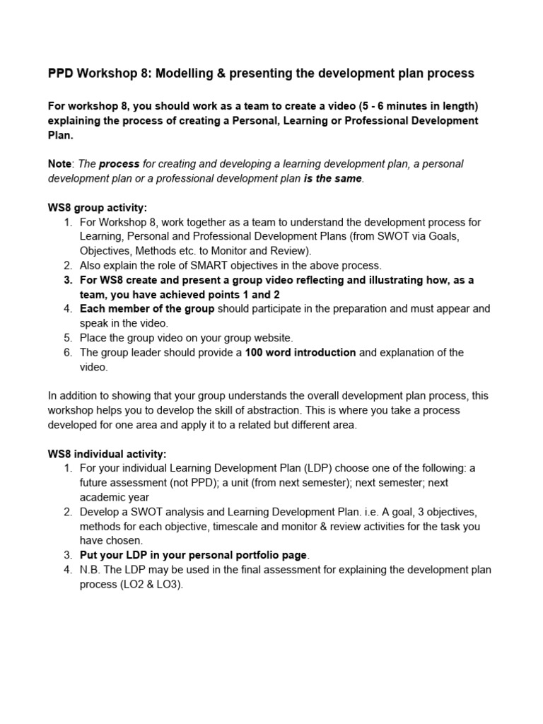 ws8 PPD plan | PDF