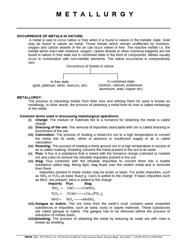 Metallurgy | PDF | Ore | Aluminium