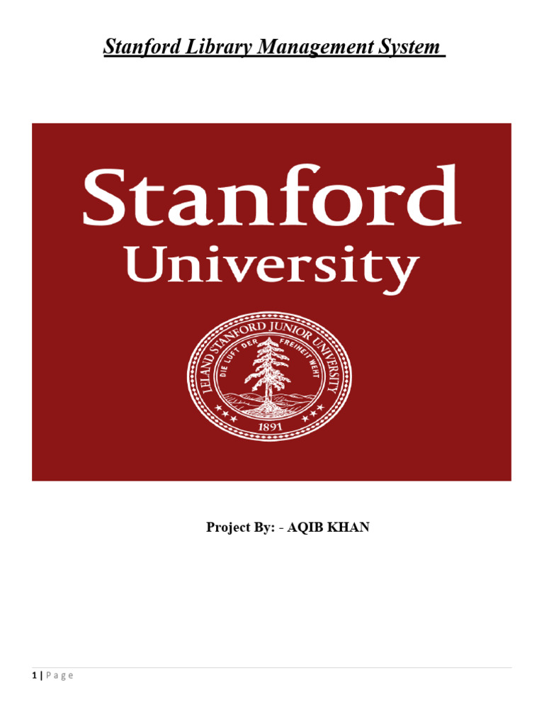 Stanford Library Management System Overview | PDF | Libraries | Supply Chain