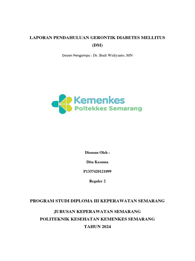 LP DM Gerontik - Dita Kesuma | PDF