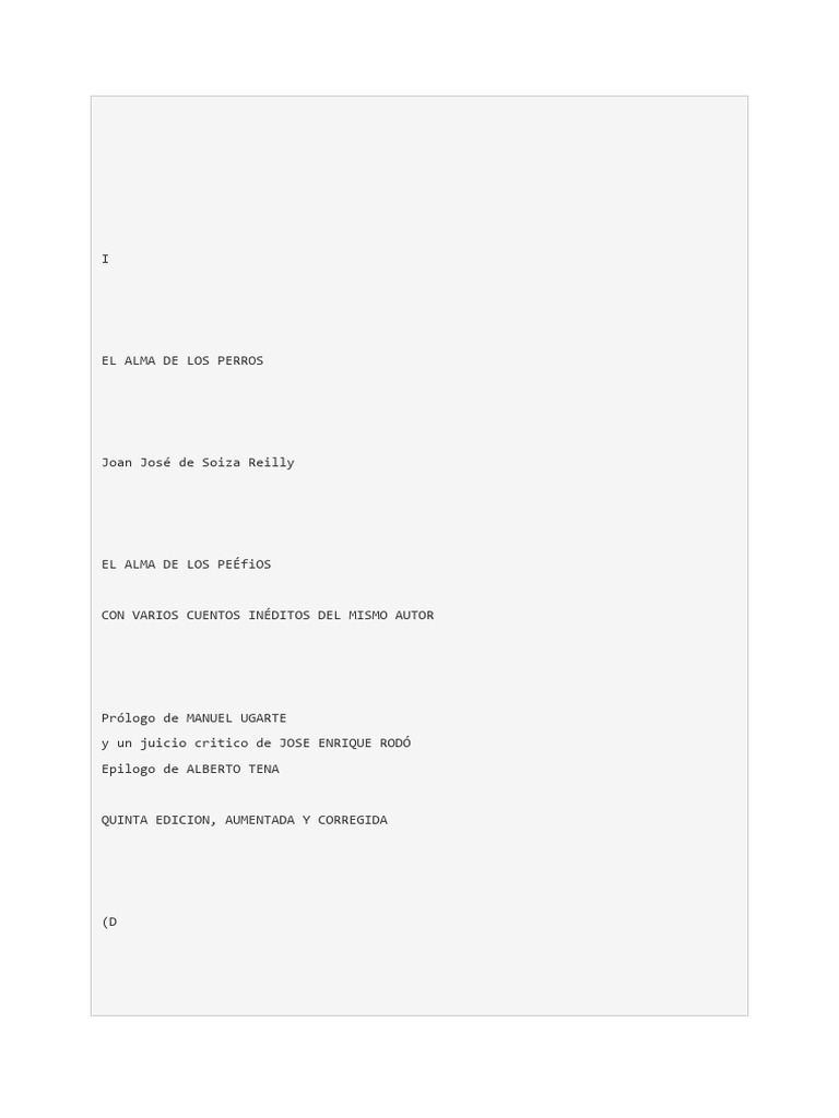 El Alma de Los Perros | PDF | Amor