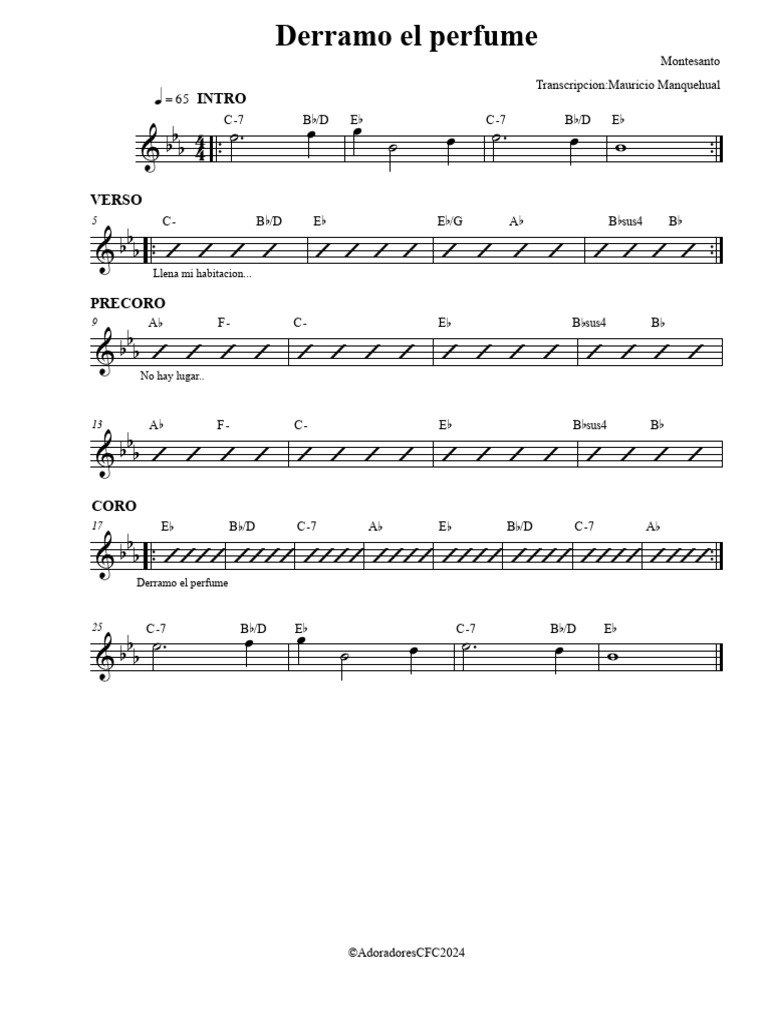 Derramo El Perfume | PDF