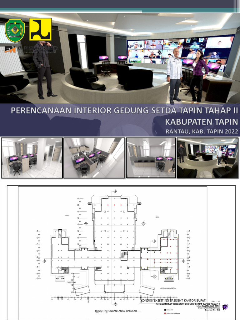 Ded - Perencanaan Interior Gedung Setda Tapin Tahap II 2022 | PDF