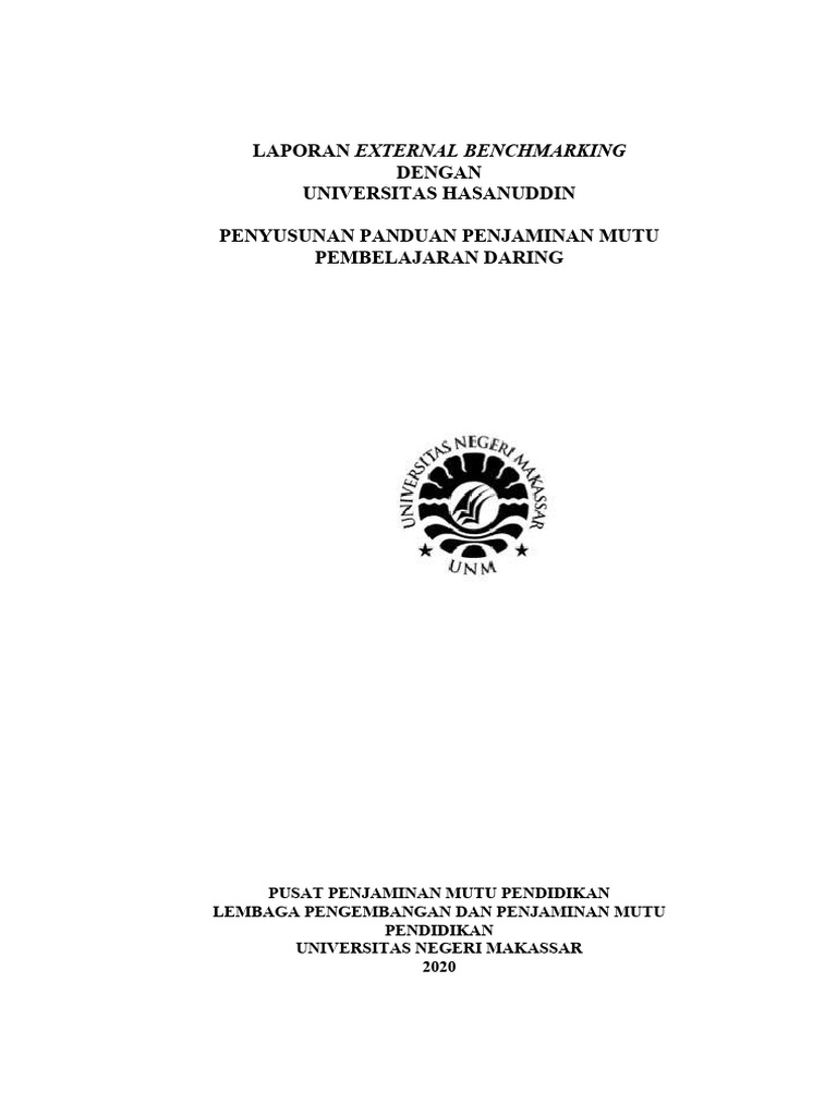 Laporan Benchmarking Eksternal Tahun 2020 Pdf