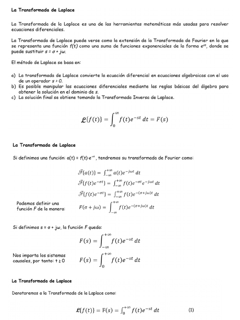 Transformada de Laplace | PDF