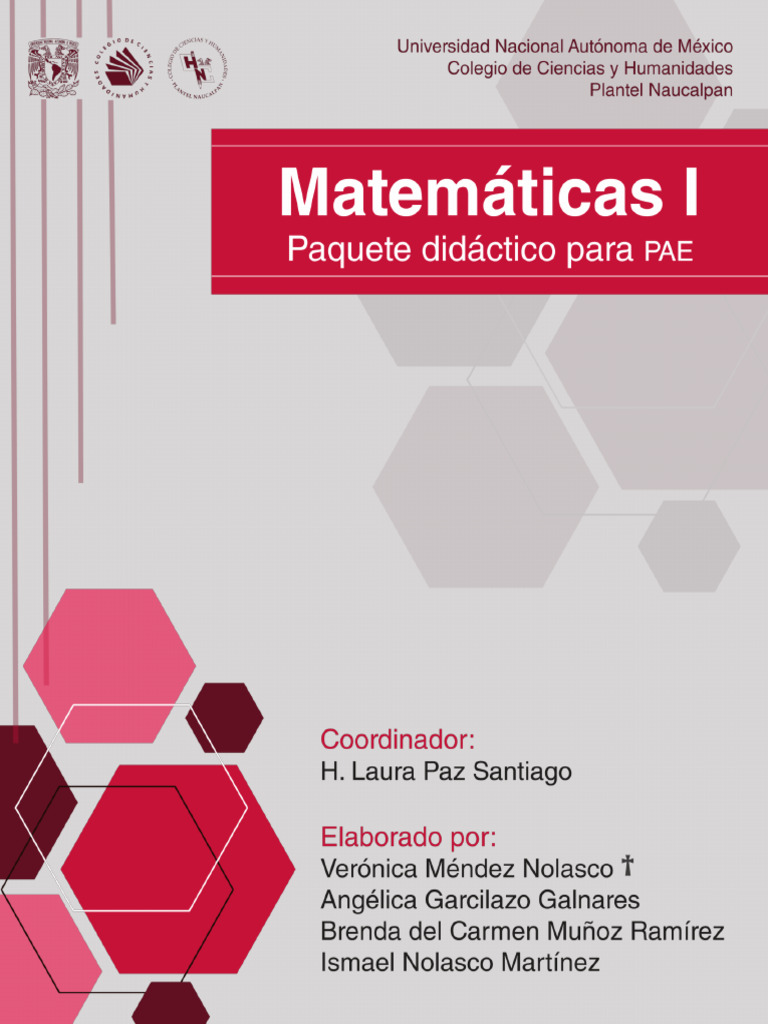 Paquete Didactico Pae Matematicas I | PDF | Números | División (Matemáticas)