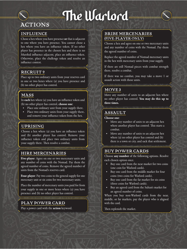 Warlord Strategy Guide for Crescent Moon | PDF | Law