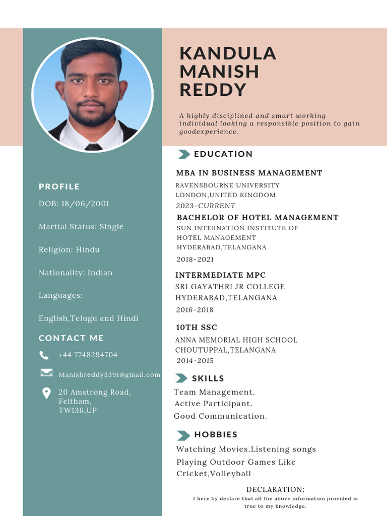 Manish Resume | PDF