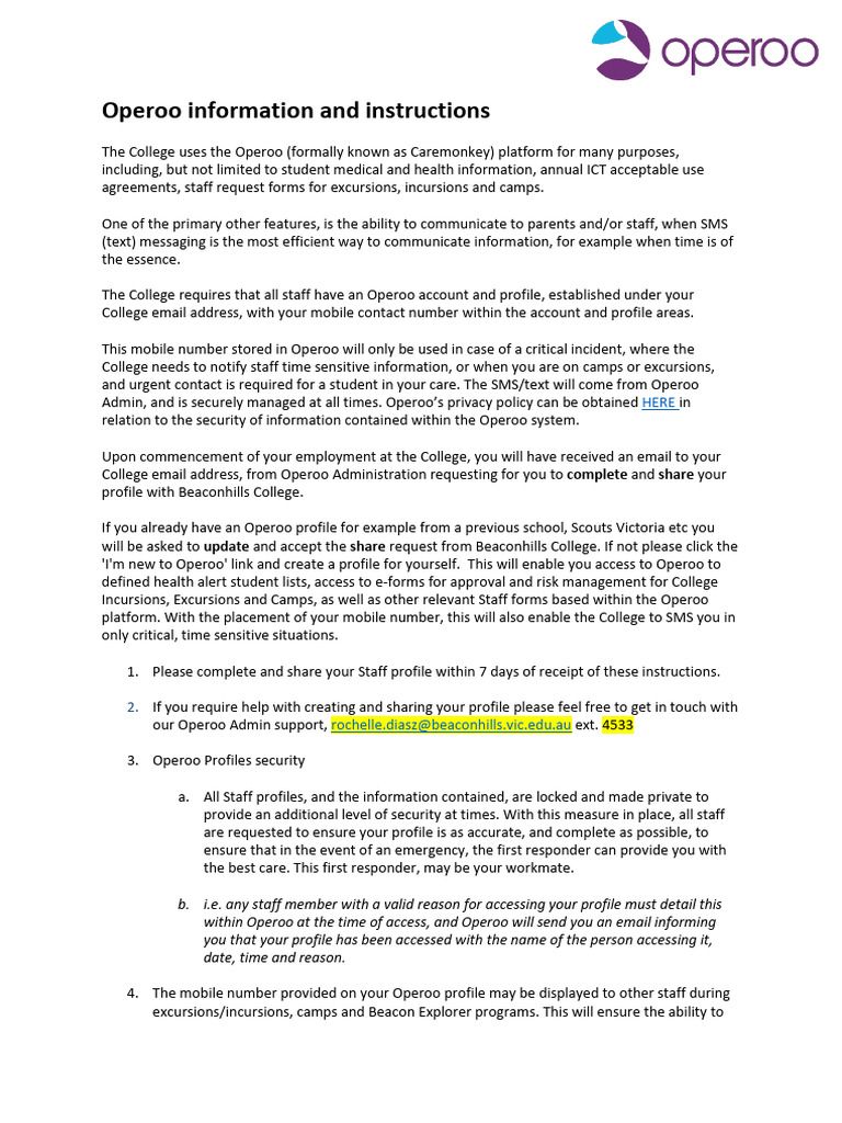 Operoo Information and Instructions | PDF | Mobile App | Google Play