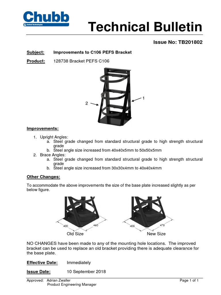 C106 PEFS Bracket Improvements | PDF