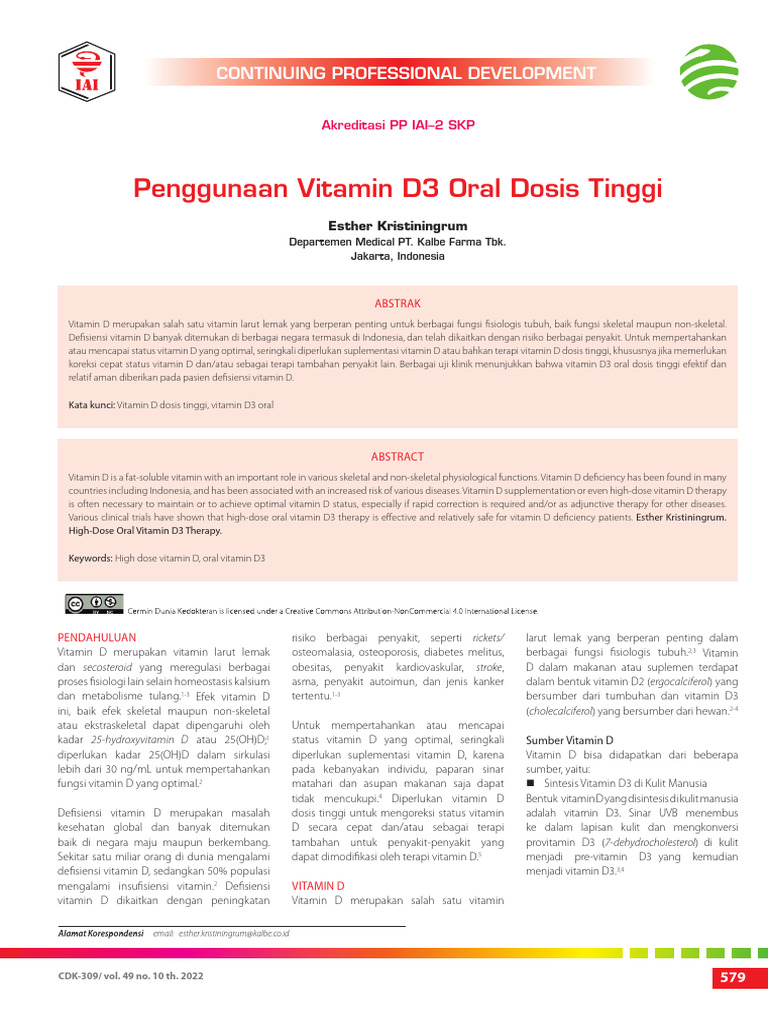 Vit D3 Pdf Kesehatan Holistik