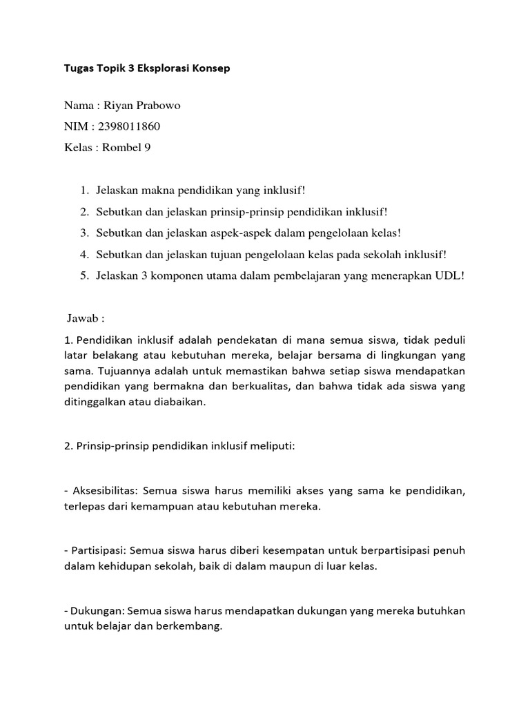 Tugas Topik 3 Eksplorasi Konsep | PDF