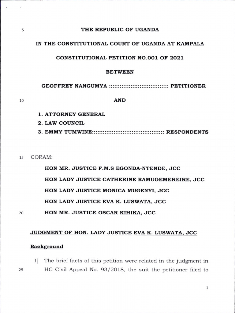 Constitutional Petition No.1 of 2021 | PDF | Disbarment | Jurisdiction